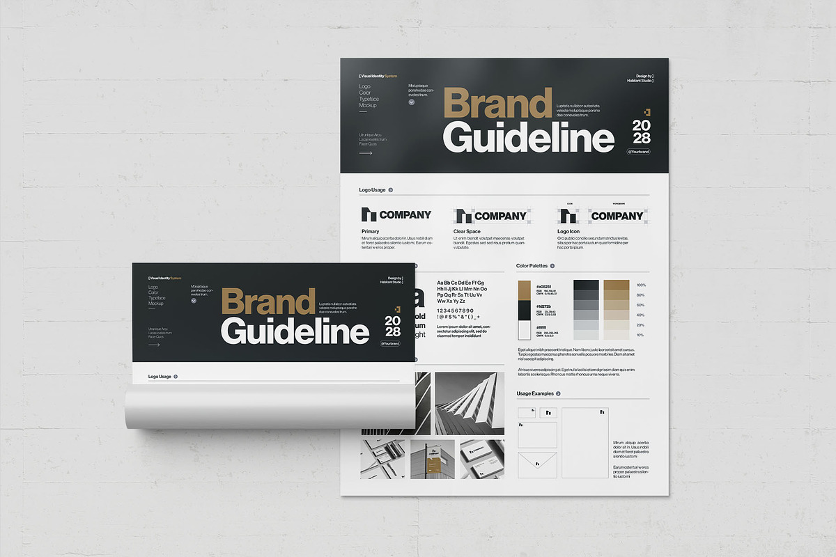 Brand Guideline Poster Template, a Poster Template by BrandPacks