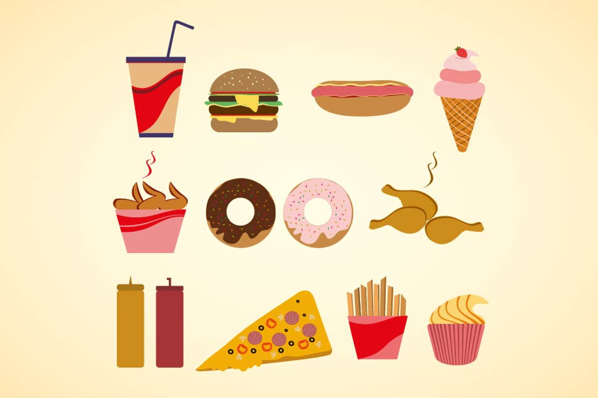 Vector fast food clip-art isolated, a Food Illustration by Svetlana ...