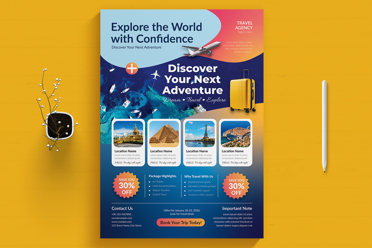 Travel Flyer Honeymoon Package