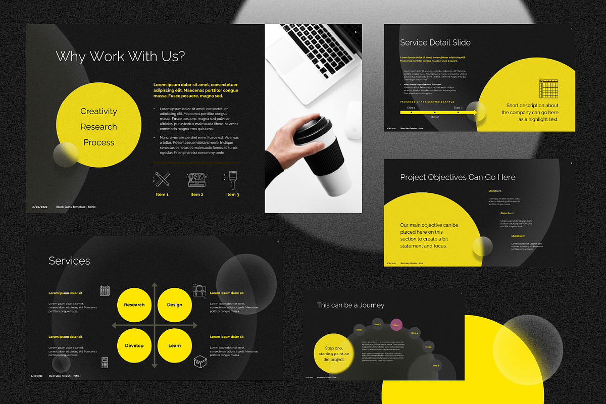 Black Glass - PowerPoint Template, a Presentation Template by chio ...