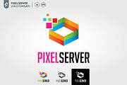 Pixel server logo template | Branding & Logo Templates ~ Creative Market
