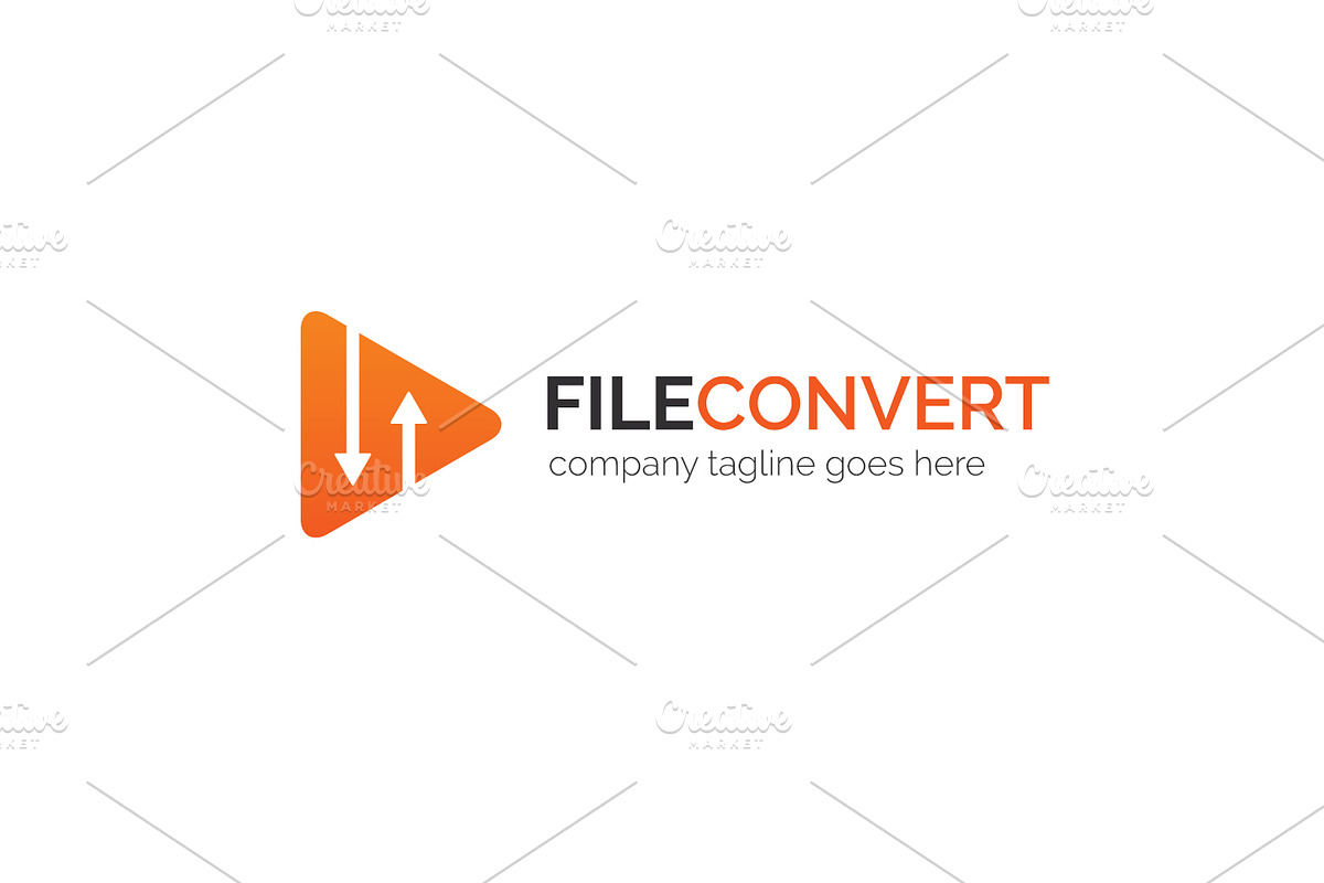 File Convert Logo, a Branding & Logo Template by XpertgraphicD