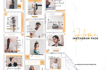 Elegance Instagram Pack, a Social Media Template by MahmoudWally