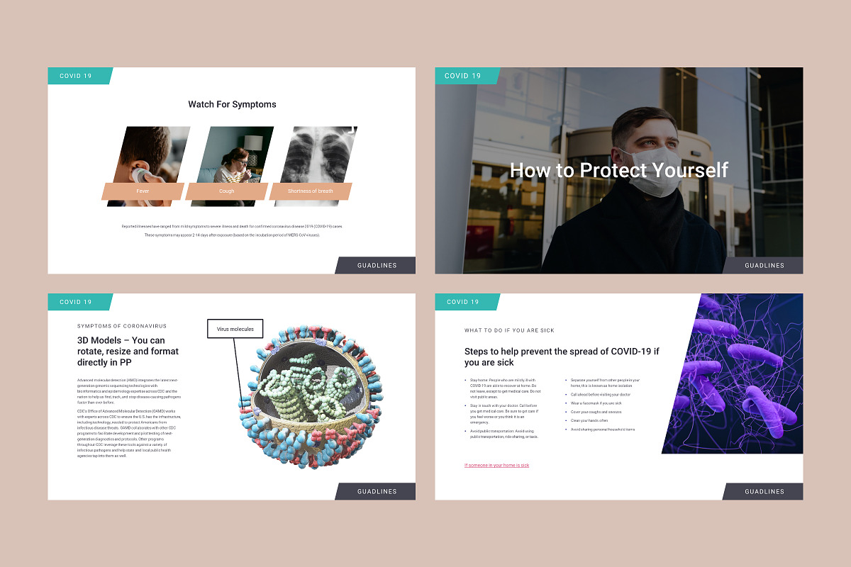 Covid 19 Corona PowerPoint Template, a Presentation Template by ...