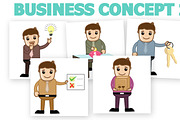30+ Business Cartoons Concepts 2, a Work Illustration by TrueMitra Designs
