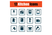 Kitchen icon set, an Icon by Pavel Vectors