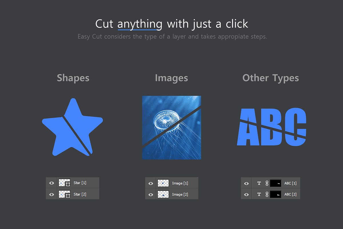 Easy Cut - Layer Splitting Kit, a Plug-in Add-On by h3design