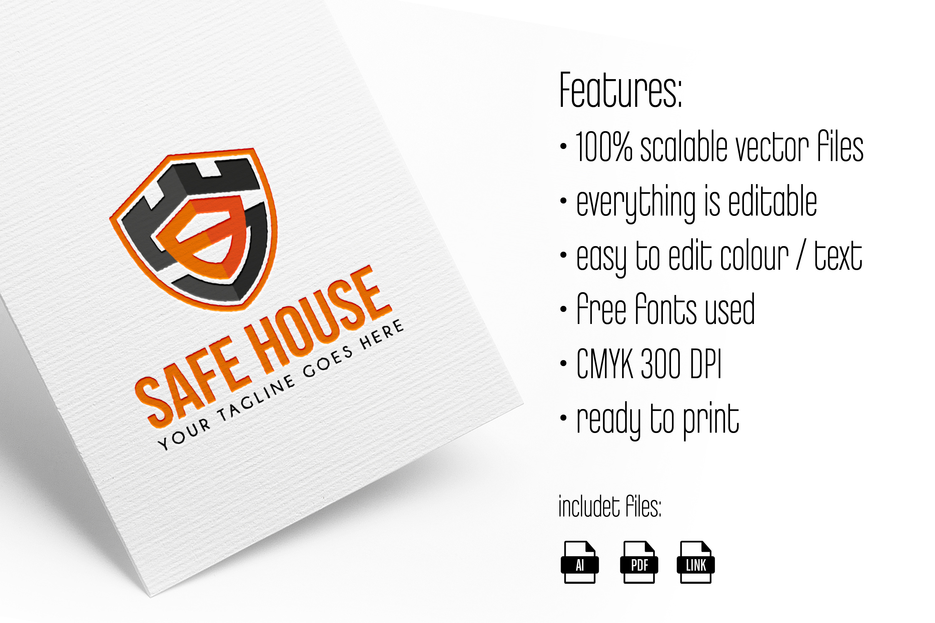 SAFE HOUSE Logo, a Branding & Logo Template by vectorlogos89