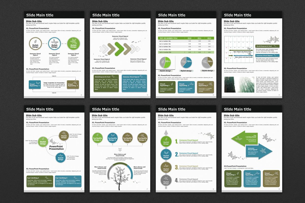 Tree PowerPoint Vertical, a Presentation Template by GoodPello