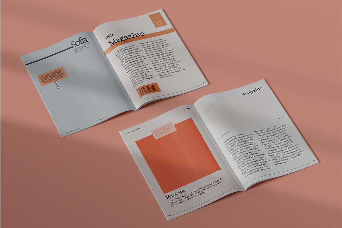 Magazine Layout Mockup