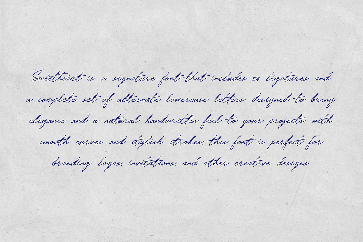 Sweetheart Handwritten Font