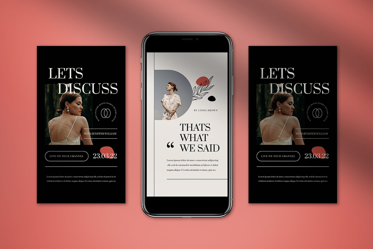 Women History Month Instagram Pack, a Social Media Template by graphicook