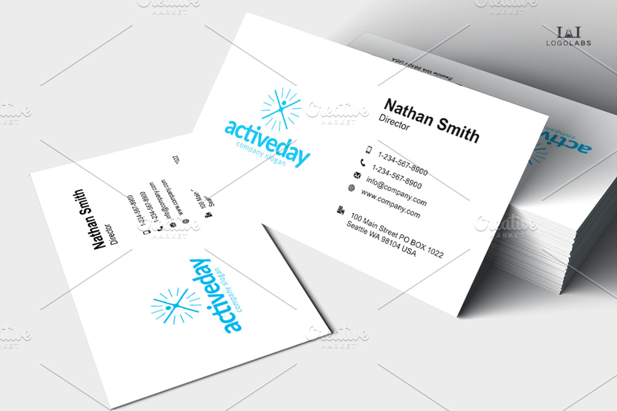 Active Day Logo, a Branding & Logo Template by LogoLabs