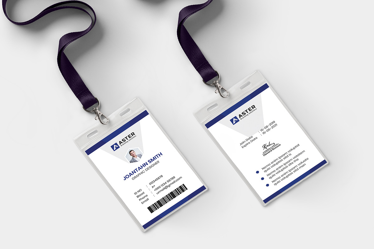 ID Card, a Card Template by UI_Expert