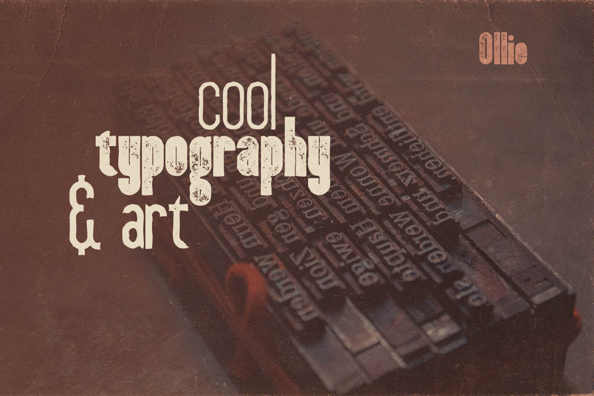 Ollie Typeface, a Sans Serif Font by Cruzine