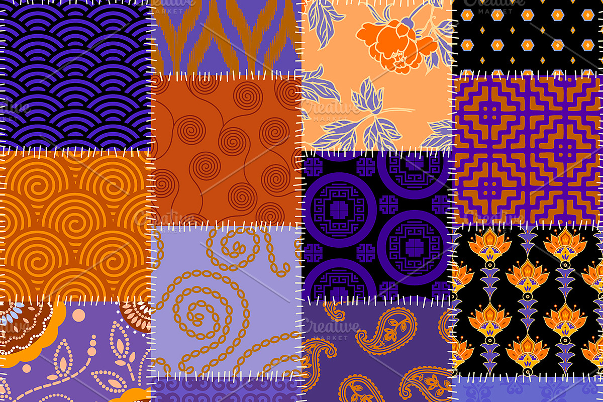 Quilting design background.