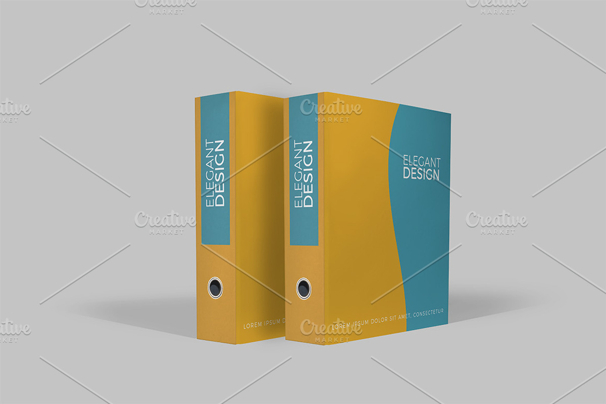 Photorealistic Binder Mockups, an Advertising Mockup by Illusiongraphic