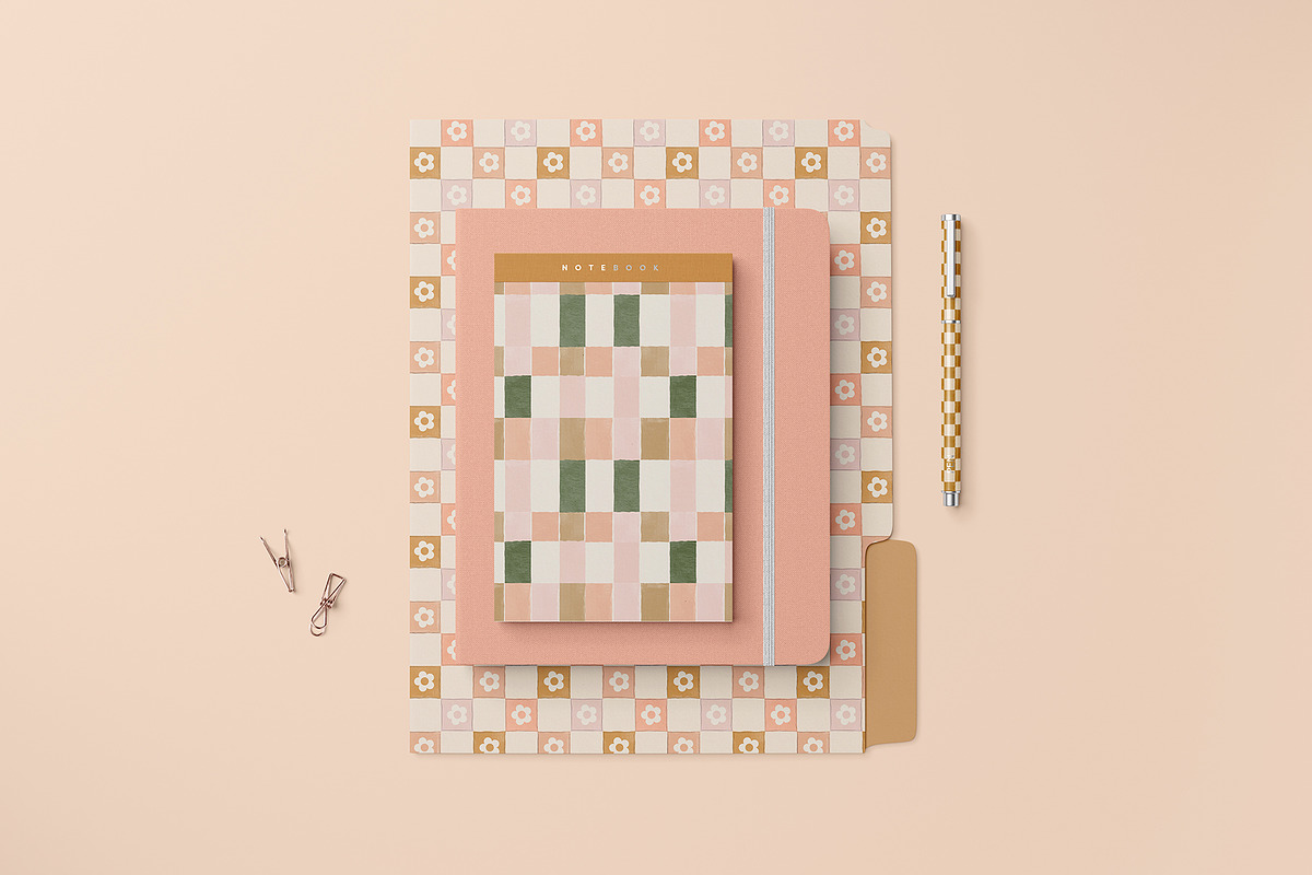 Hand Painted Checkered Patterns