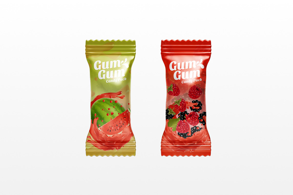 Candy Package Mockup, a Packaging Mockup by SLAB! Design