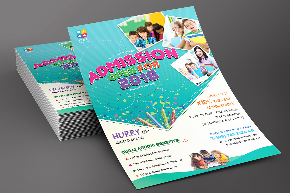Junior School Flyer, a Flyer Template by ThemeDevisers