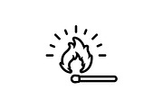 Match matchstick icon, an Icon by Creative priyanka