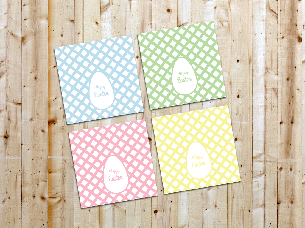 Classy Easter Cards - Set of 4, a Card Template by Pixelated Pencils ...
