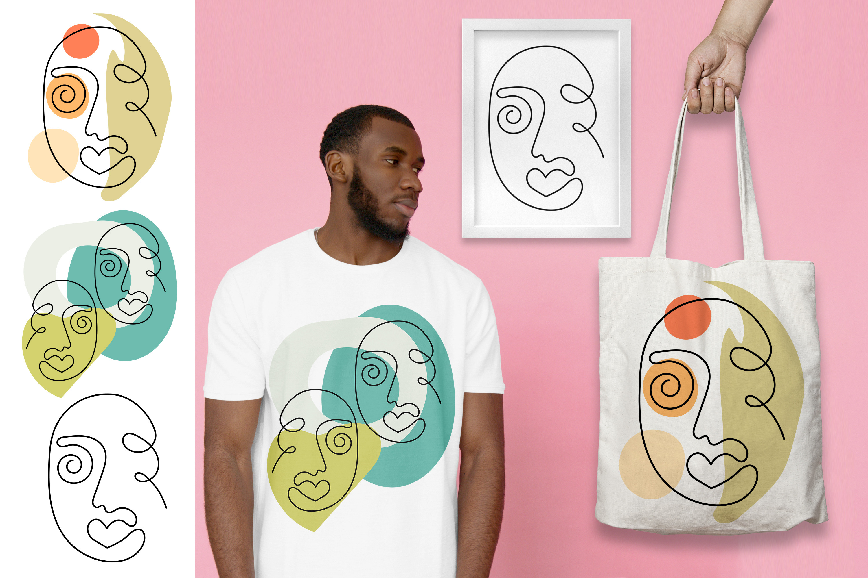 One Line Woman Face SVG PNG JPG EPS