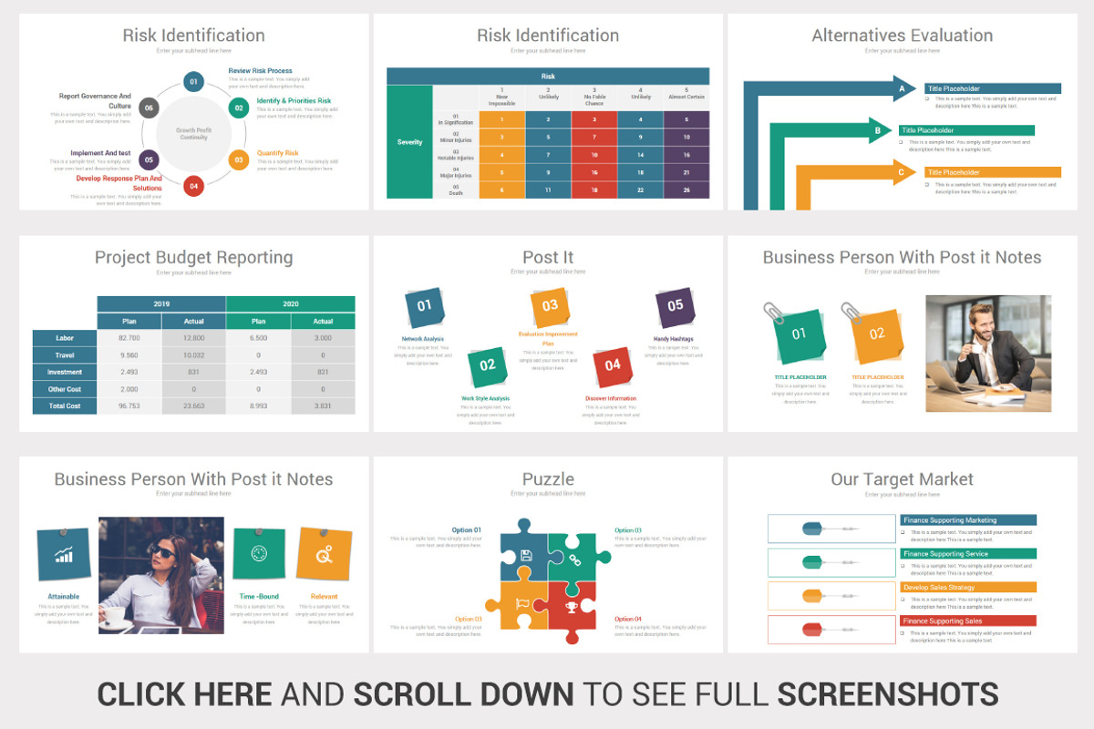 Project Planning PowerPoint Design, a Presentation Template by OceanArt