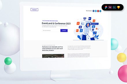 Summit Conference Landing Page, a Landing Page Template by 3djagan