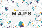 Maps Google Slides infographics, a Presentation Template by SlideOne