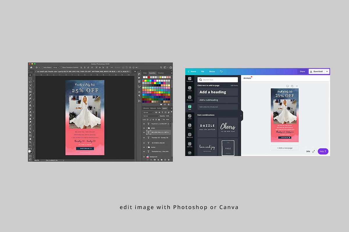 Fourth of July Email Template, an Email Template by Edit & Go Templates