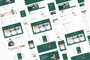 Website Online Course UI Kits, an UI Kit Template by Minialis