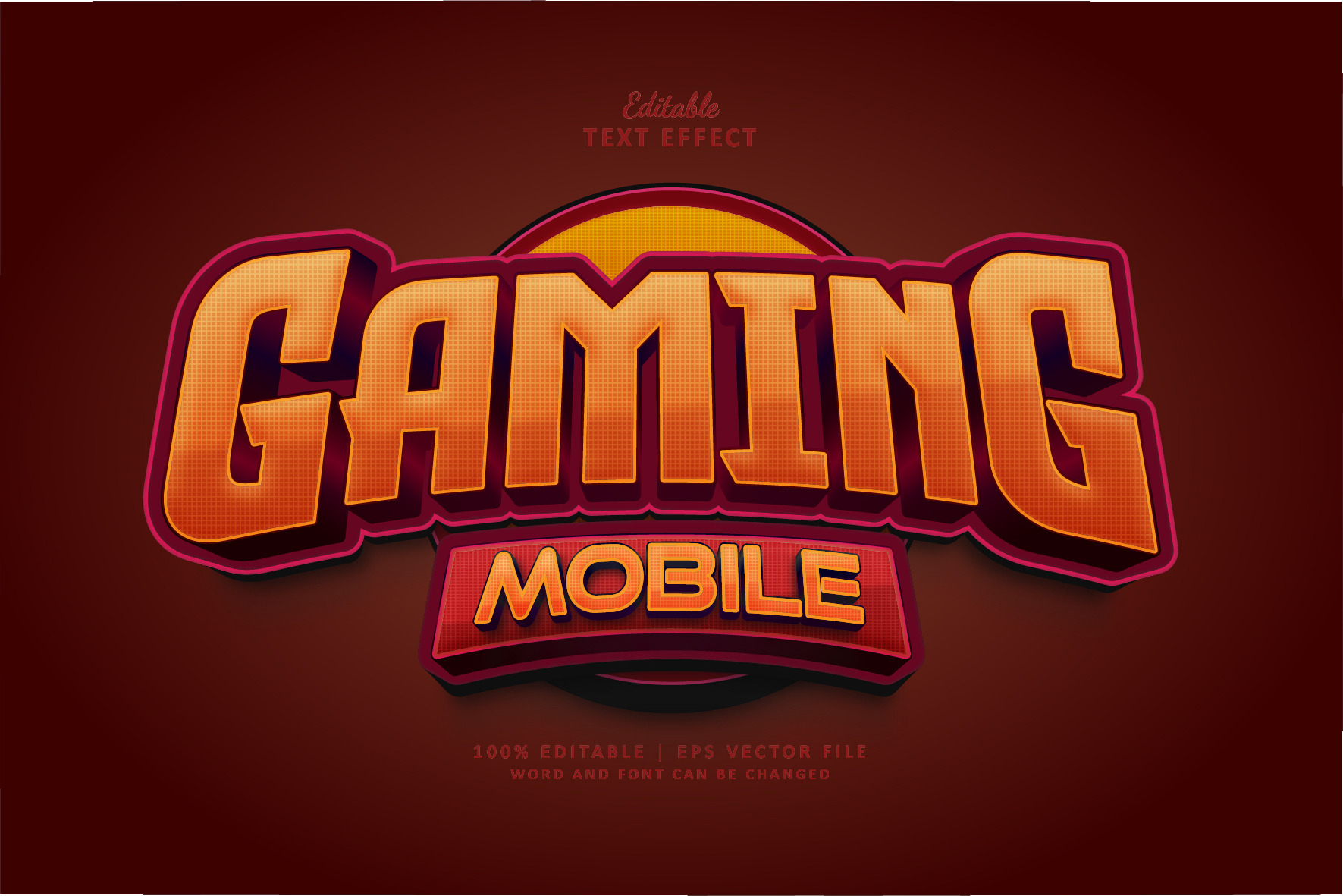 Text Effect Gaming Mobile, a Layer Style Add-On by Navy Graphic