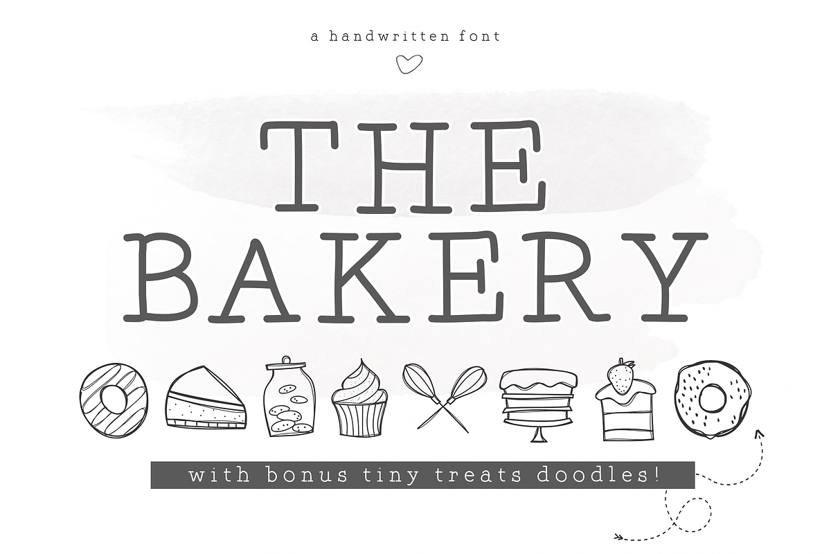 The Bakery - Serif and Doodle Font, a Serif Font by KA Designs