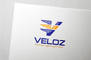Veloz Letter V Logo, a Branding & Logo Template by Slim Studio