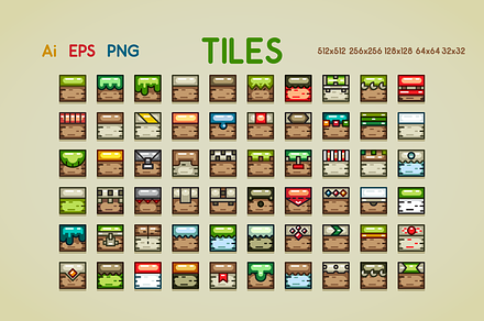 Top-Down Tiles, an Object Graphic by yurakr