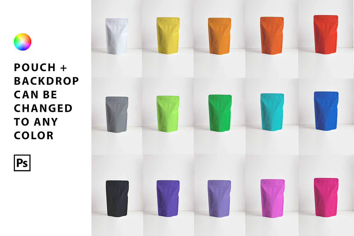 Stand Up Bag Pouch Mockup, a Print Template by jaestheticcreations