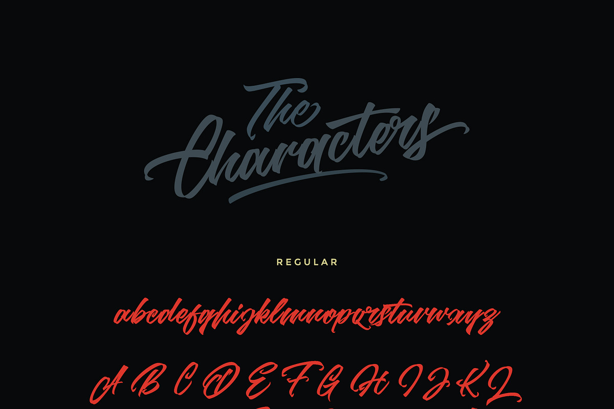 Goliath script font, a Script Font by kavoon