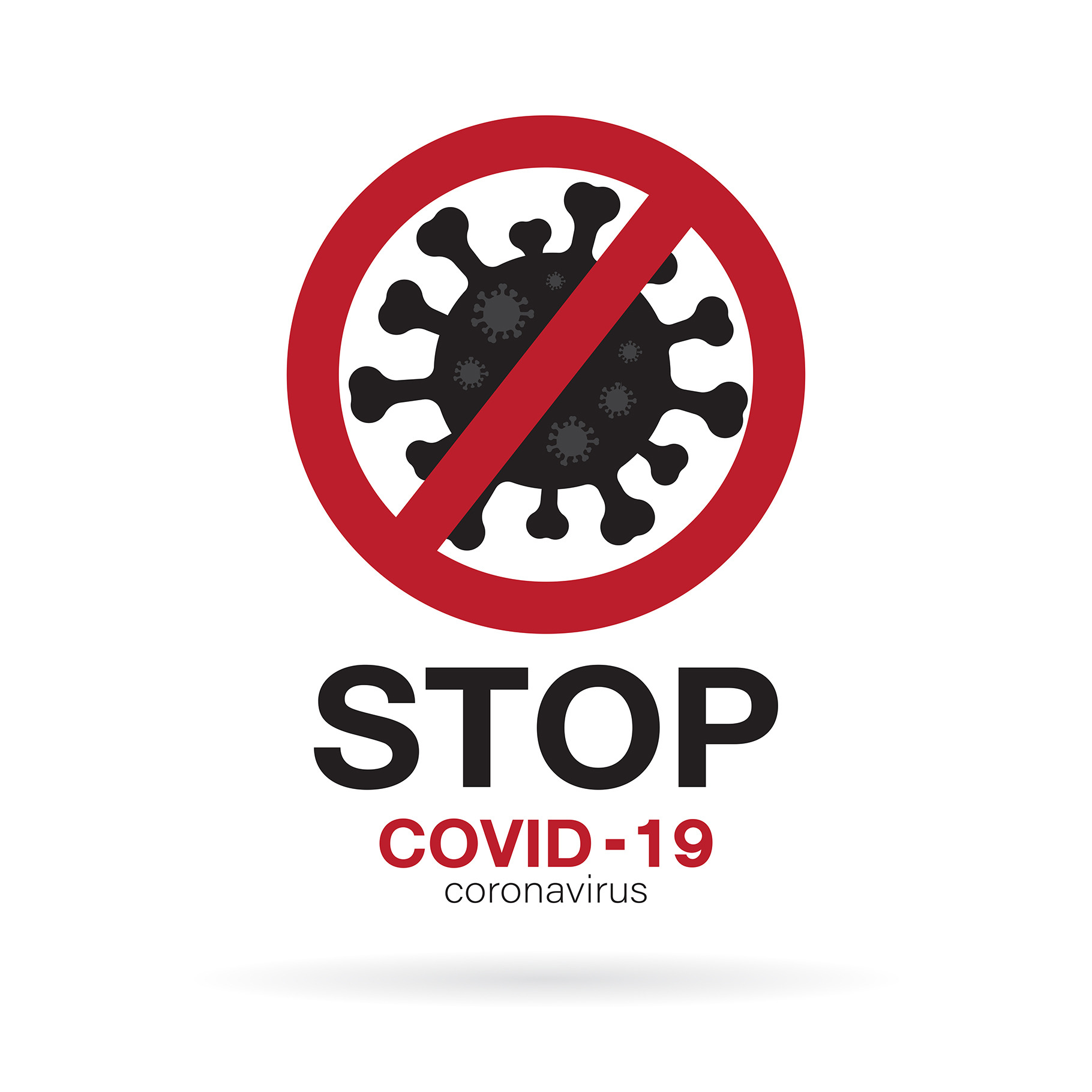 Stop covid-19 sign & symbol. Vector. | Icons ~ Creative Market