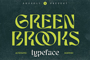 Green Brooks Typeface