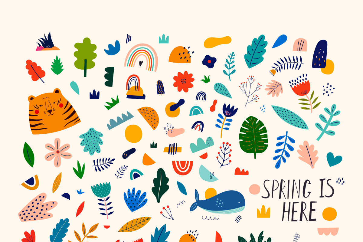 Spring posters collection, a Decorative Illustration by MoleskoStudio