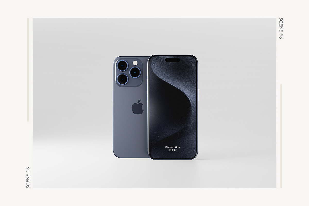 Manda - iPhone 15 Pro Mockup, an iPhone Mockup by Momogi