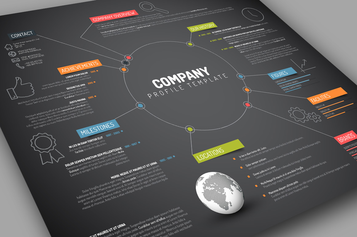 Dark Company Profile, a Presentation Template by Orson