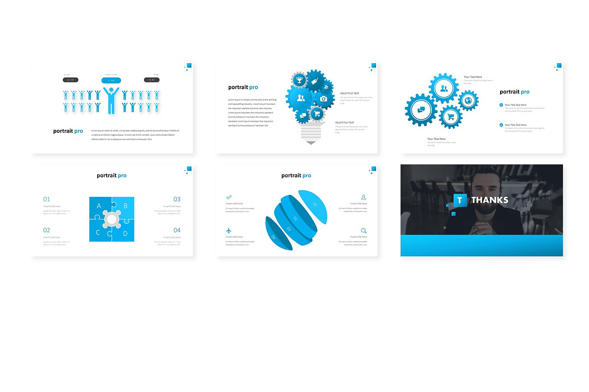 Portrait - Google Slides Template, a Presentation Template by AQR Studio
