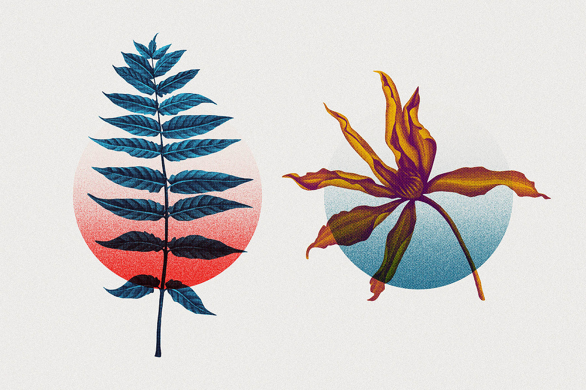 Risograph Double Exposure Effect