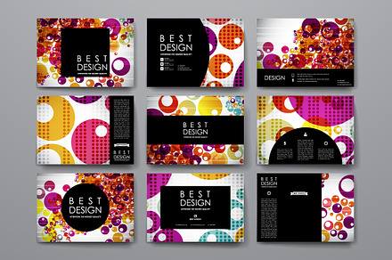 Colourful Card Templates, a Card Template by Palau