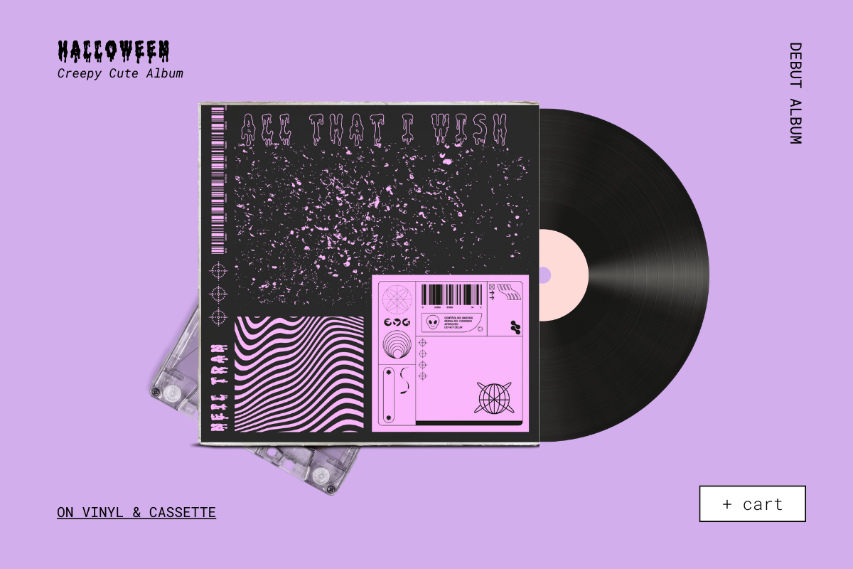 Pastel Goth Halloween Font, a Handwritten Font by Babymimiart