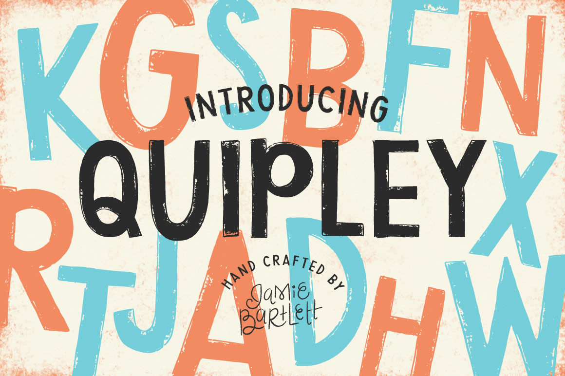 Quipley Font, a Font by Jamie Bartlett