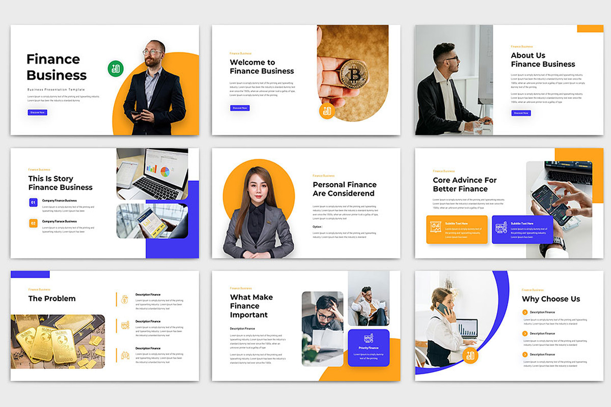 Finance Presentation Template, a Presentation Template by TypeMakers