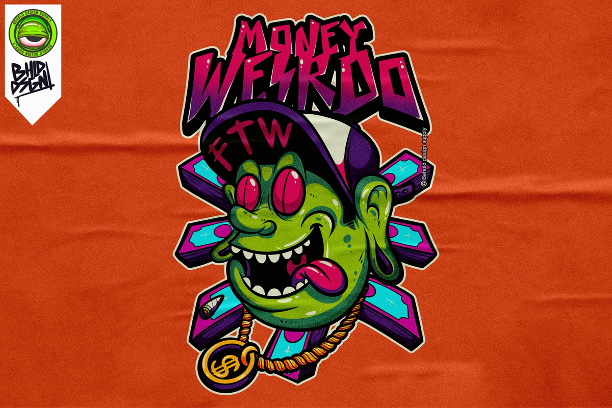 MONEY WEIRDO - artwork, an Illustration by Behold design supply